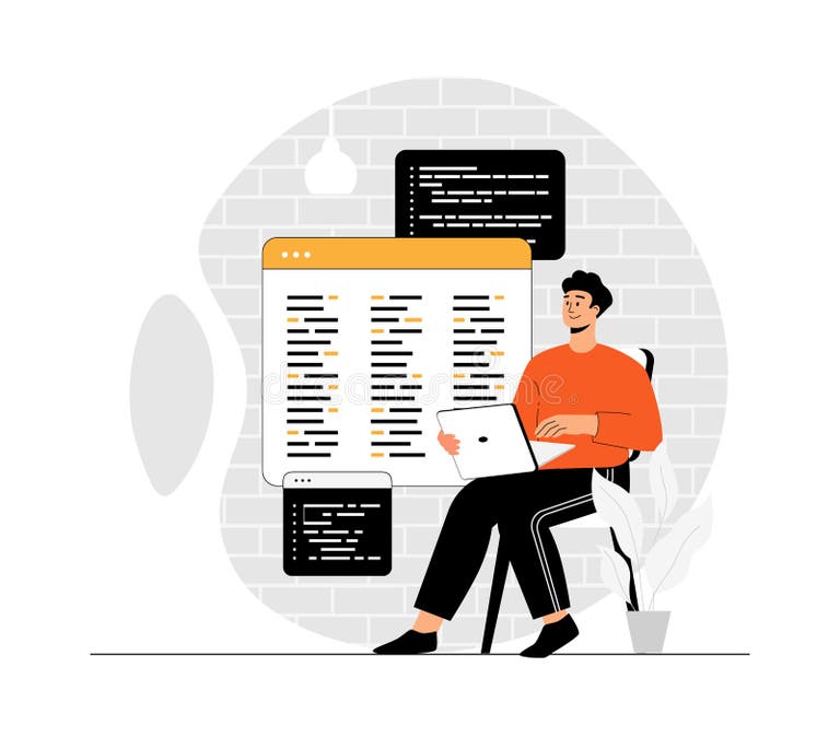 Backend Illustration Stock Illustrations – 5,391 Backend Illustration ...