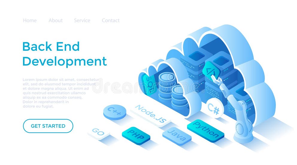 Backend Development Coding Software Engineering Programming Languages Server Racks In The
