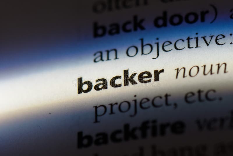 Backer stock photo. Image of macro, printed, isolated - 114404540