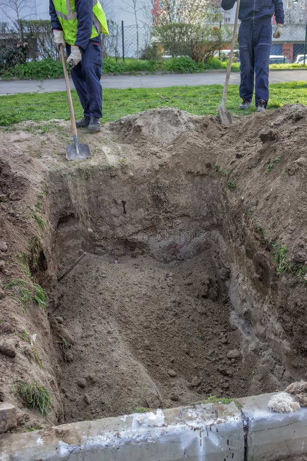 Backfill, Last Work Done by Hand Stock Image - Image of dangerous ...