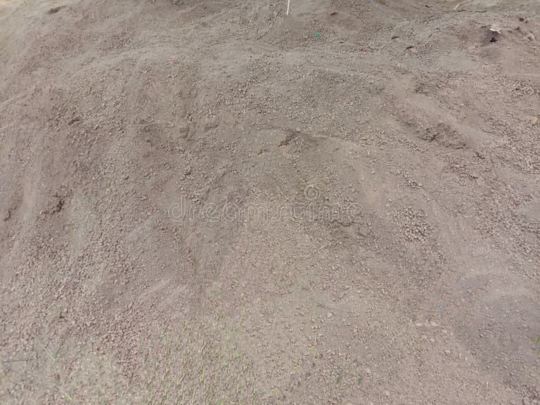 Backfill Sand, Used To Backfill the Soil. Stock Image - Image of ...