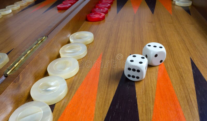Backgammon stock photo. Image of roll, orange, piece - 25760332
