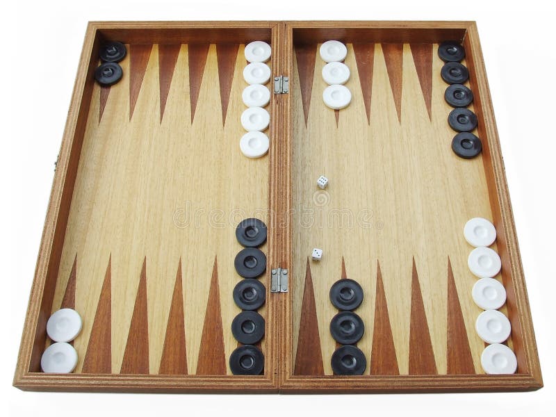 Griechisches Tavli Oder Backgammon - Brettspiel Mit Würfeln Und ...