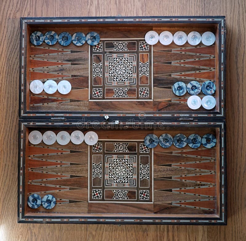 Backgammon Basic Point for Dices 3-3 (Whites) Stock Image - Image of ...