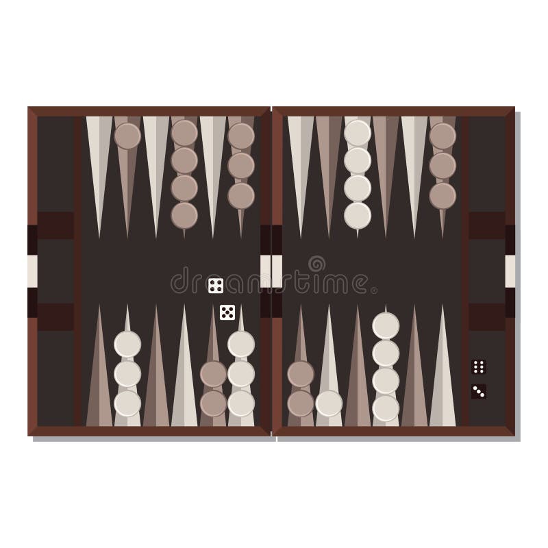 Backgammon board game stock illustration. Illustration of board - 257883075