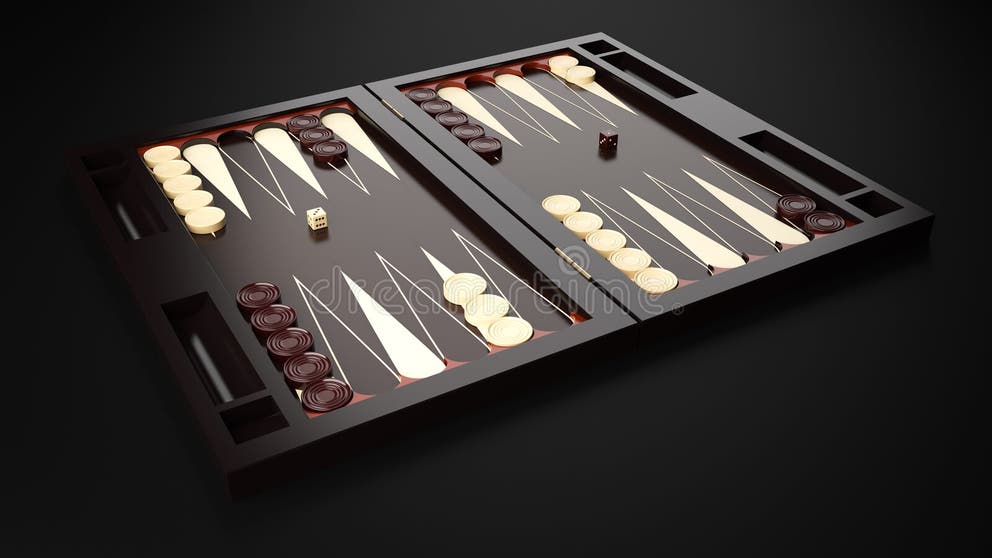 Backgammon Board stock illustration. Illustration of chip - 50693037