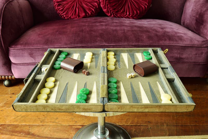 Backgammon Board Setup Ready To Start Stock Image - Image of setee ...