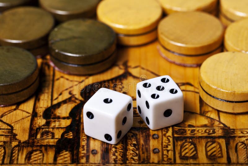 Dice with Vintage Wallet. Gambling Stock Photo - Image of wallet ...