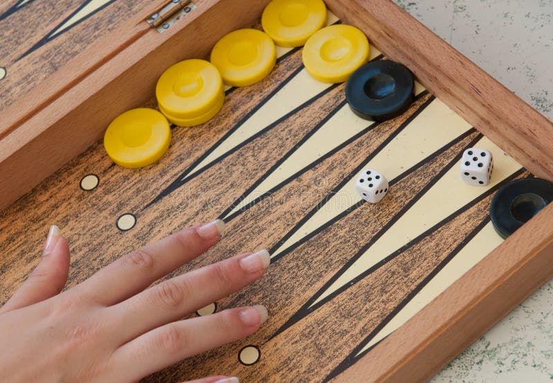 Backgammon Game stock image. Image of leisure, play, cube - 45072013