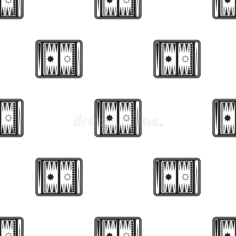 Backgammon Icon in Black Style Isolated on White Background. Board ...