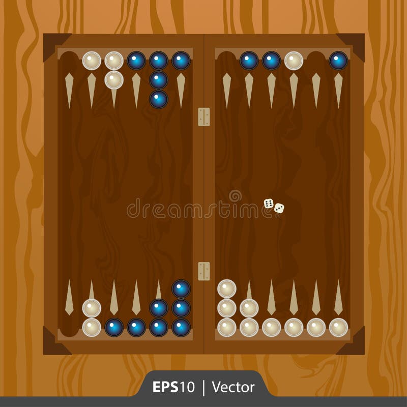Backgammon Set for Game Development Interface Design in Two Colors ...