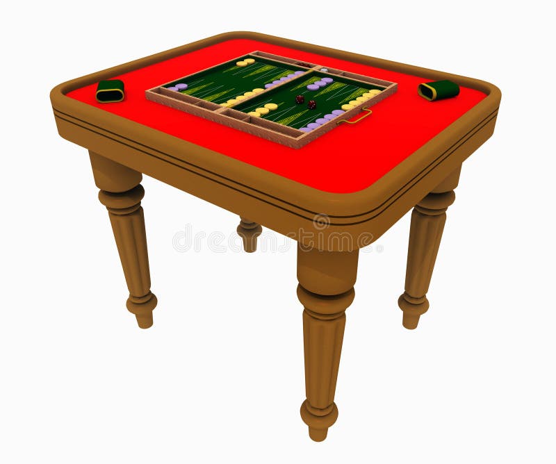 Backgammon on White Background Stock Vector - Illustration of pose ...