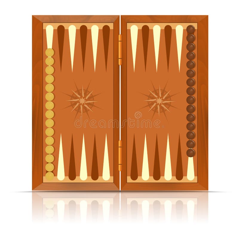 Backgammon stock vector. Illustration of cube, black - 51133350