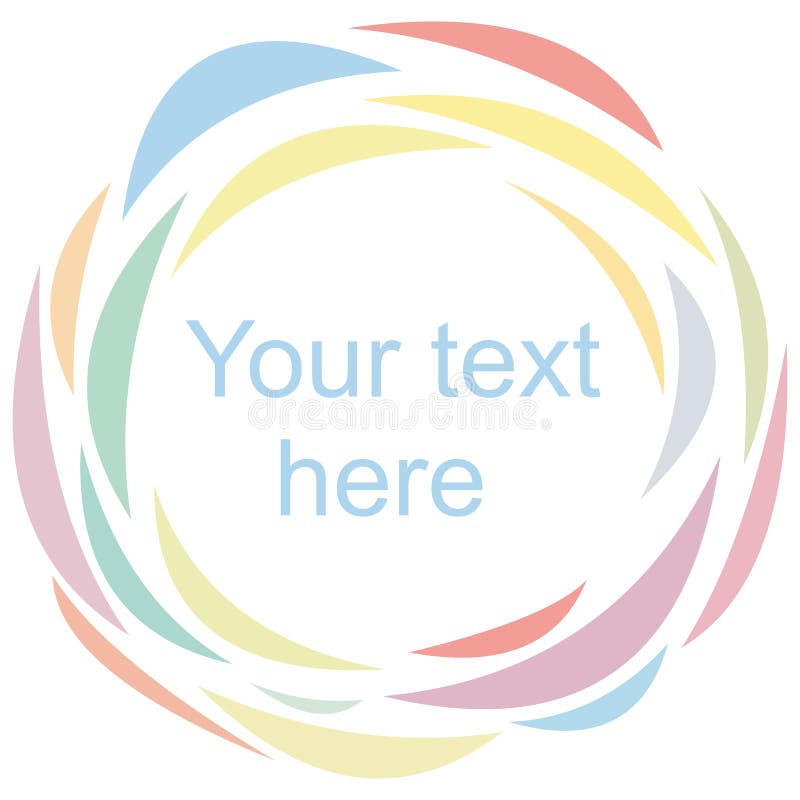 Backgraund with Color Circle on a White Back Stock Illustration ...