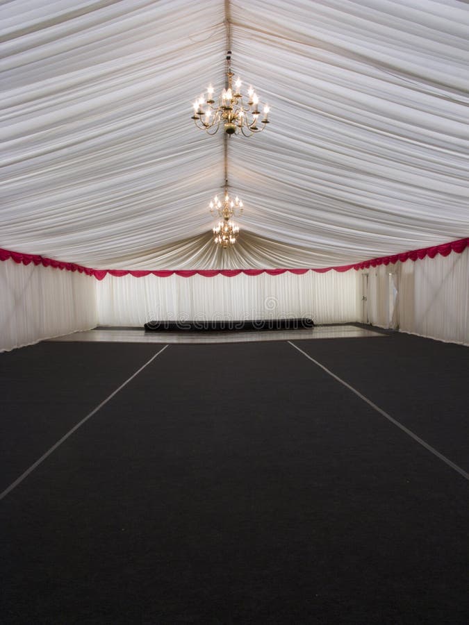 Wedding Party Tent Interior Stock Photo - Image of rent, tent: 35098086