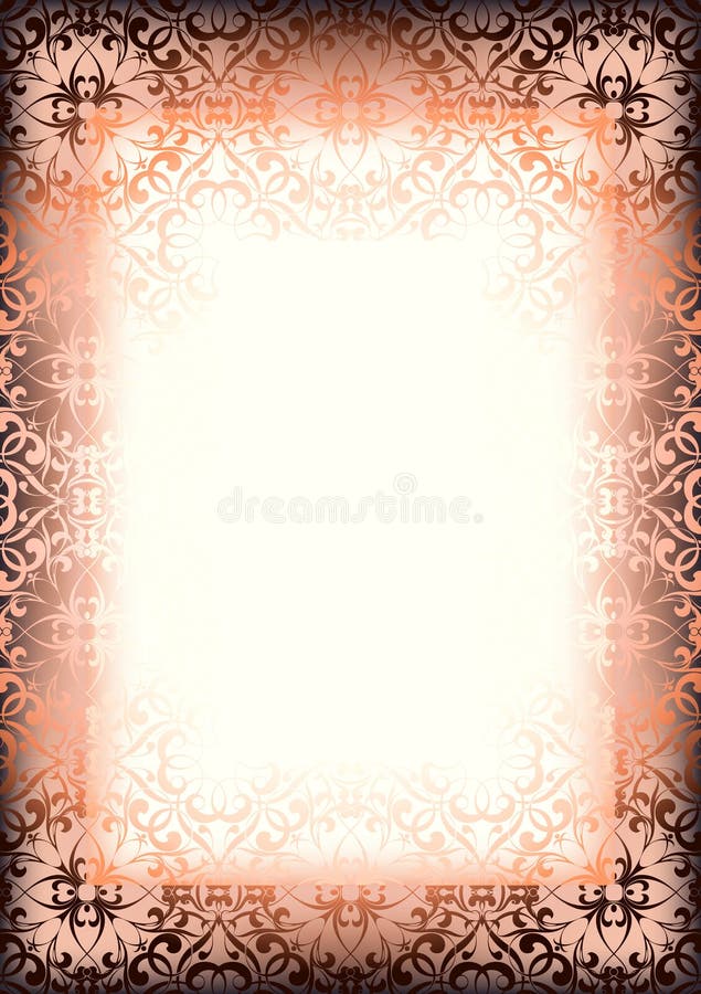 Sparkling Milky Wispy Border Background Stock Illustration ...