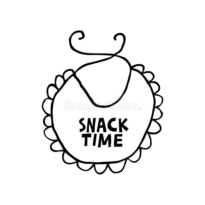 Snack Time Black White Stock Illustrations – 496 Snack Time Black White ...