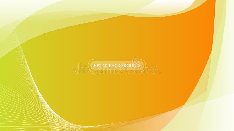 Business Presentation Yellow Curve Wave Abstract Modern Background with ...