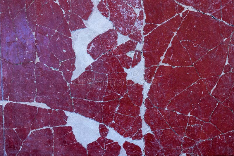 Dark Red Wine Cracked Revealing White Background Marble Wall Stock ...