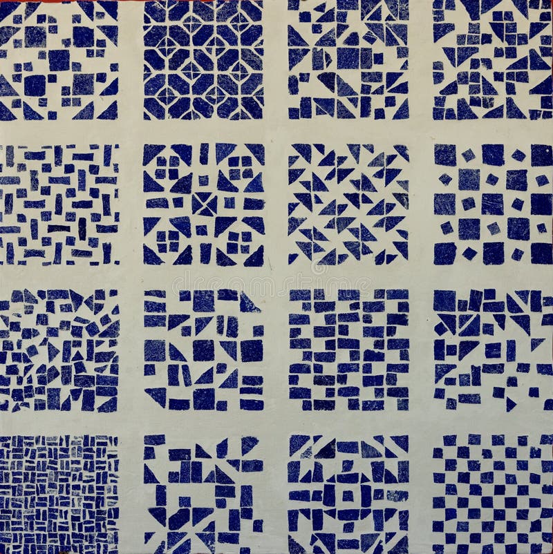 Traditional Tobeyaki Dark Blue Ceramic Tiles Patterns Popular Over ...