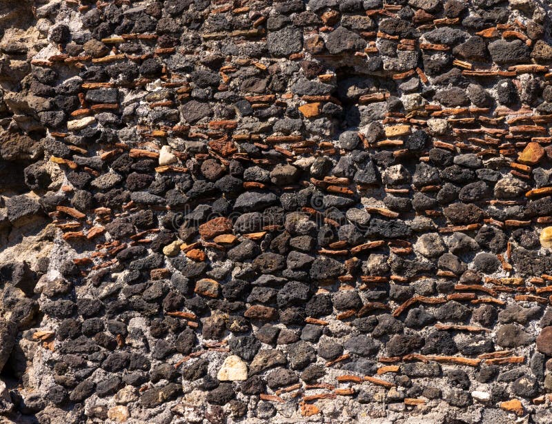 High Res Natural Dark Brown Black and Red Volcanic Lava Stone Wall ...