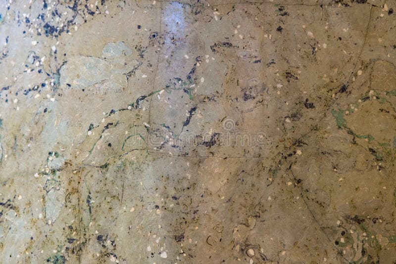 Old Smooth but Weathered with Cracks Multi Toned Cream Pale Marble ...