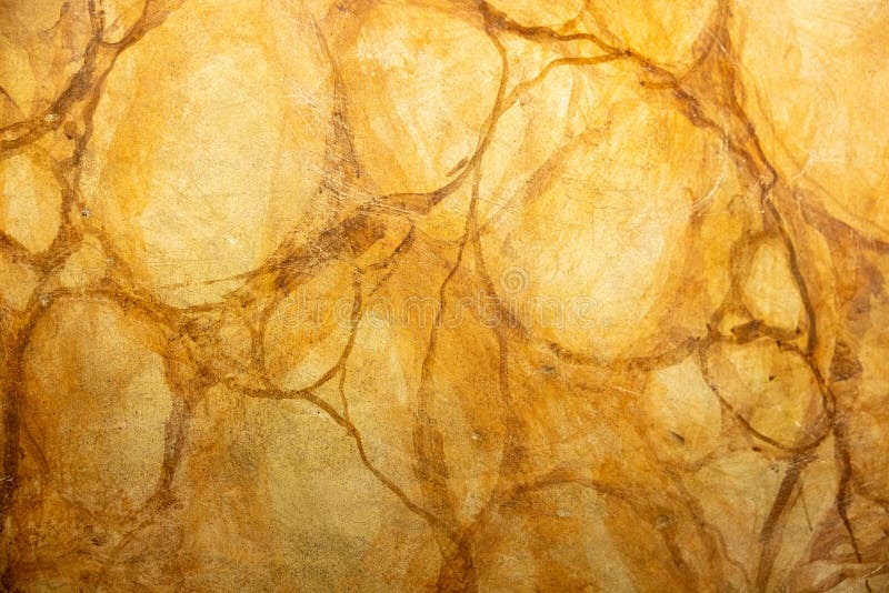Semi Smooth Bright Orange Peel Stucco Wall Texture Close Up with Marble ...