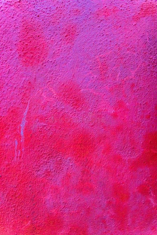 Neon Bright Semi Smooth Medium Orchid and Rubine Red Stucco Wall ...