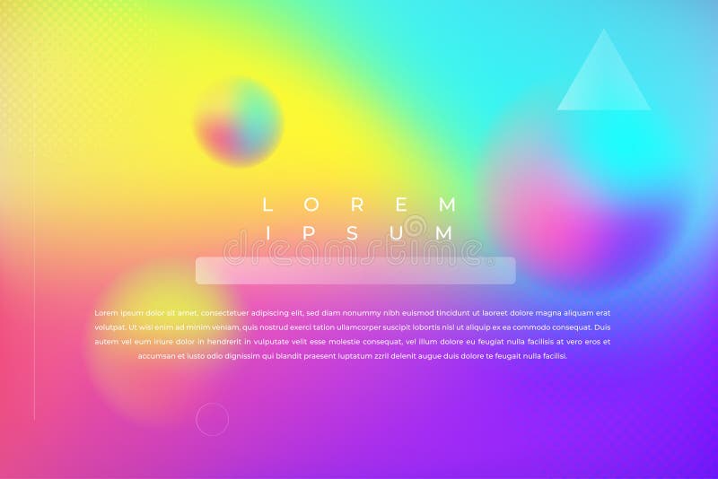 Vibrant Rainbow Gradient Colorful Background with Morph Sphere ...