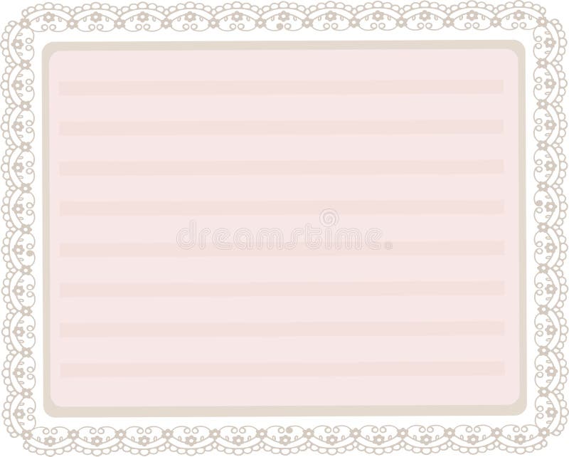 Spring flowers note paper stock illustration. Illustration of design ...