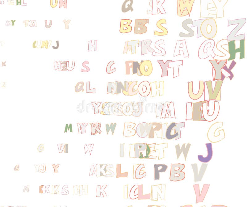 Background Abstract Alphabets Letters. Generative, Messy, Design & Abc ...