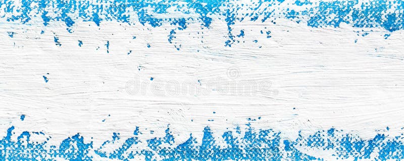 Background Abstract Banner White Blue Painted, Drawn with Gouache ...
