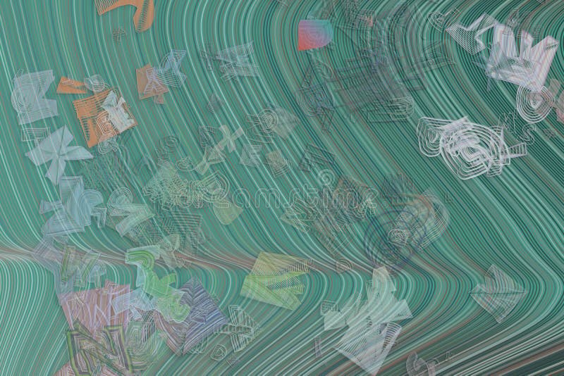 Background Abstract Blended Messy Shapes. Details, Illustration ...