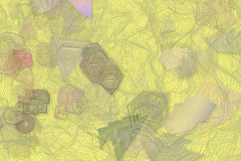 Background Abstract Blended Messy Shapes. Wallpaper, Drawing, Pattern ...