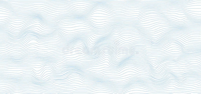 Background with Abstract Blue Colored Vector Wave Lines Pattern Stock ...