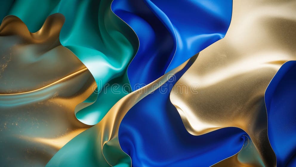 Background of Abstract Blue and Gold Texture Stock Image - Image of ...
