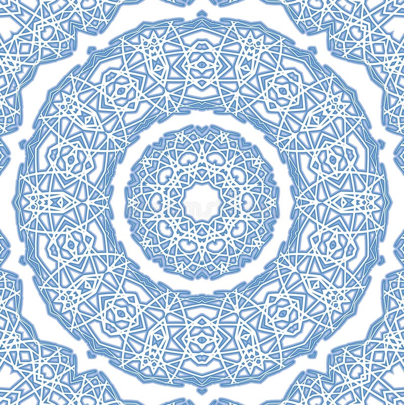 Abstract Blue Pattern on White Stock Illustration - Illustration of ...