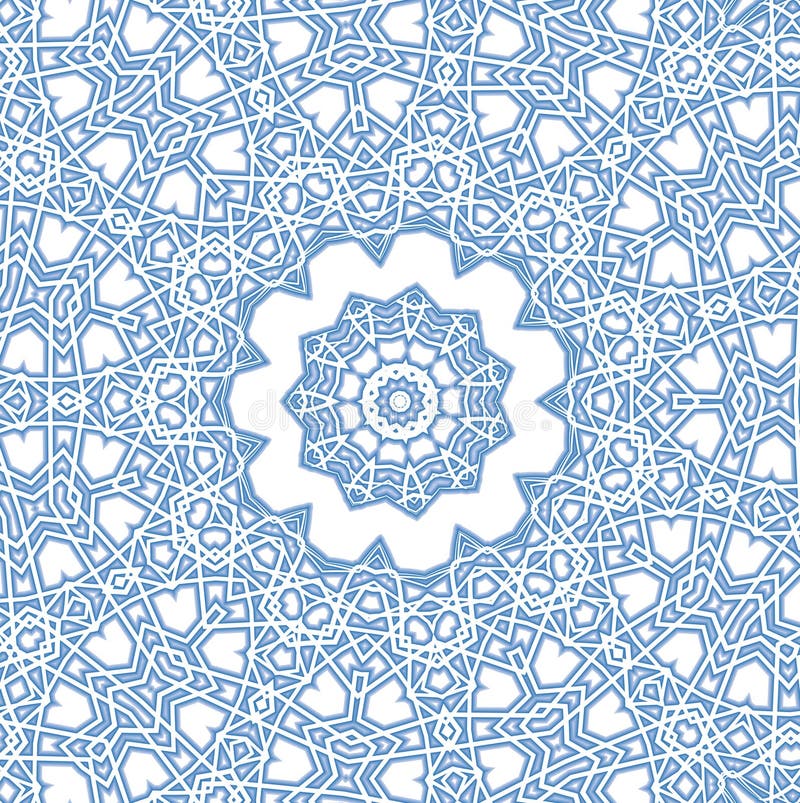 Abstract Blue Pattern on White Stock Illustration - Illustration of ...