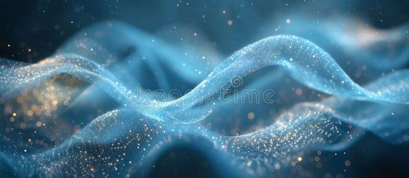 Background with Abstract Blue Wave Particles,a Futuristic and Mesmerizing Design Stock Photo ...