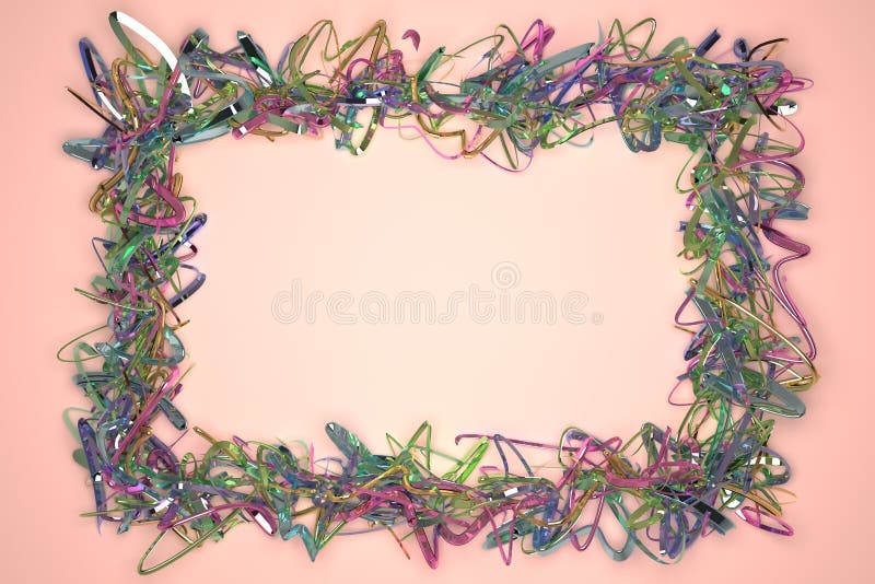 Background Abstract CGI Composition, String Backdrop Virtual Paper ...