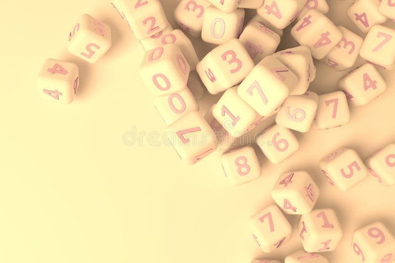 Background Abstract CGI Geometric, Bunch of Number Character Symbol or ...