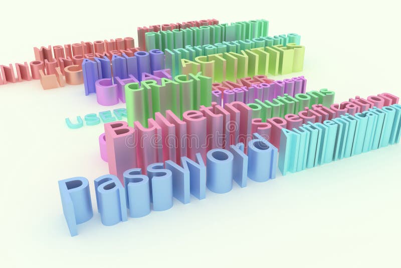 Background Abstract CGI Typography, Computer it Related Keywords Stock ...