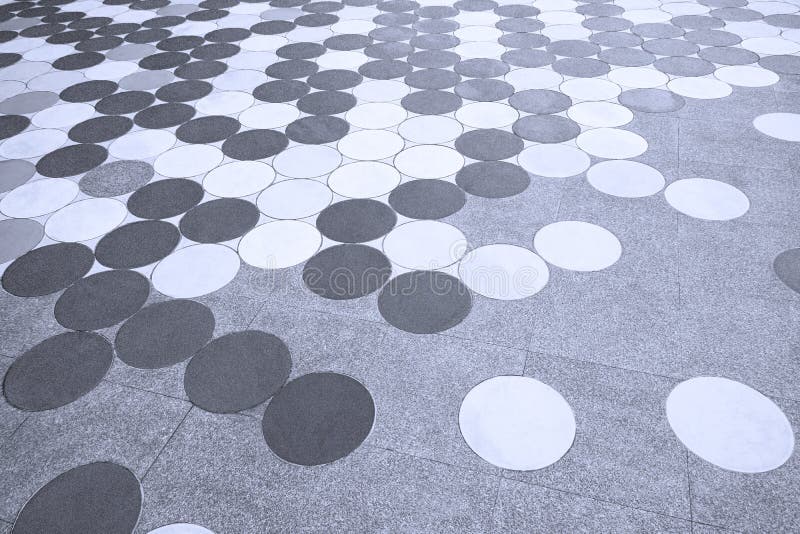 Background Abstract Circle and Square Pattern of Marble Tile Floor ...