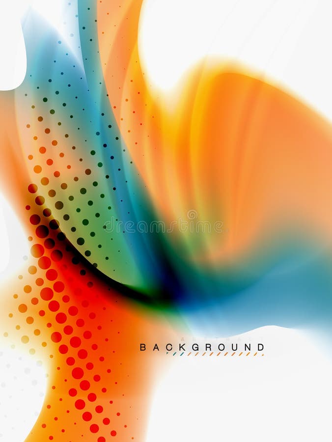Background Abstract Color Flow, Liquid Design Stock Vector ...