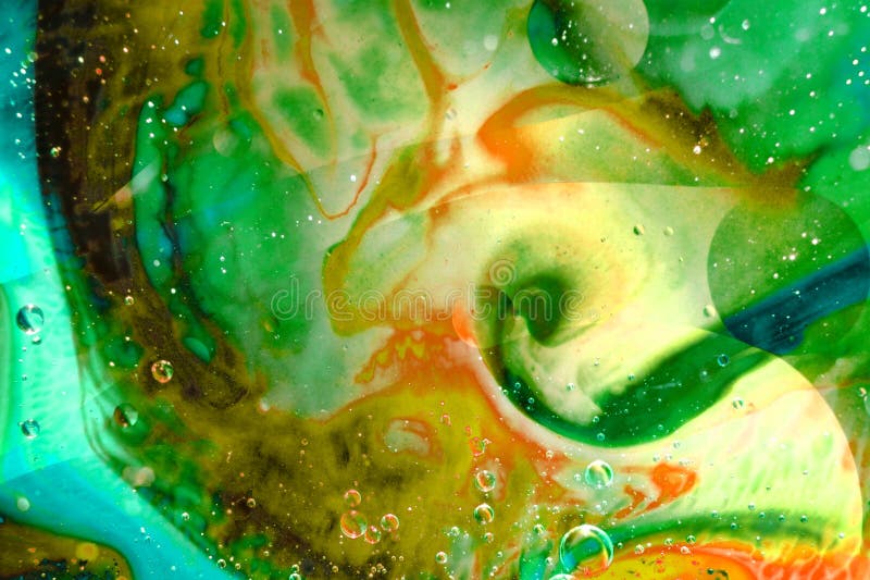 Background Abstract Colorful Psychedelic Water Oil Stock Illustration ...