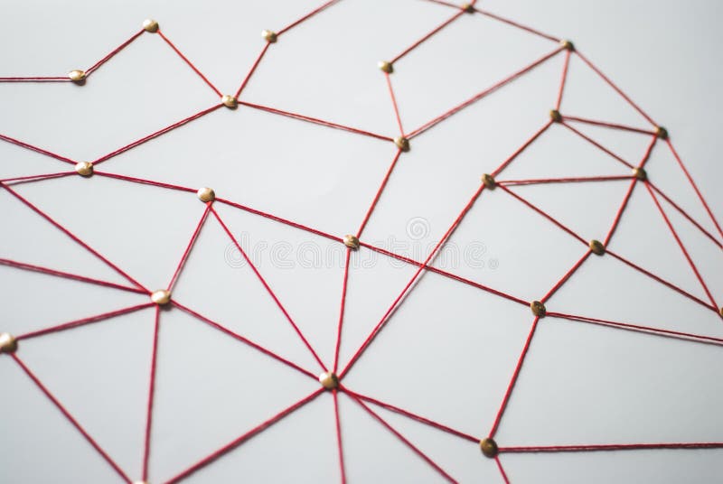 Background. Abstract Concept (idea) of Network, Social Media, Internet ...