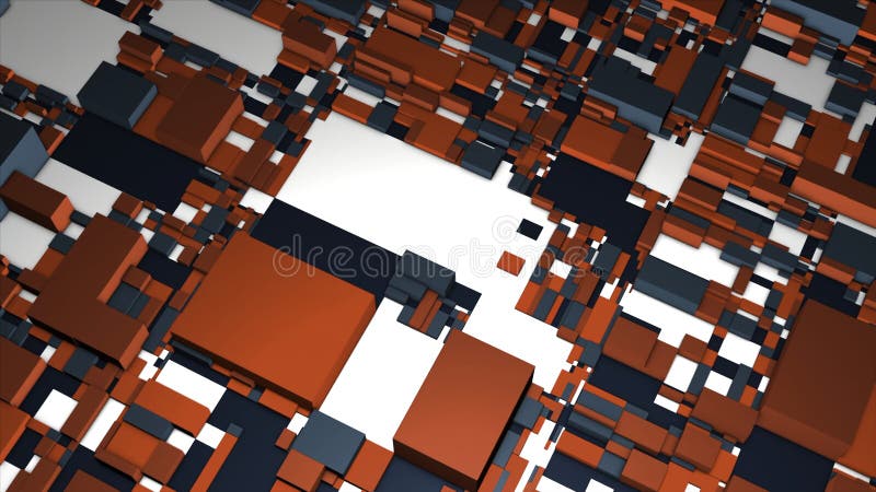 Background of Abstract Cubic Shapes. Motion. Technological Background ...