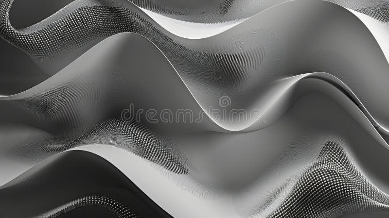 The Background is an Abstract Design with Smooth Shiny Grey, Gray Waves ...