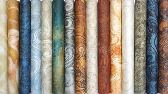 A Background of Abstract Designs Provides the Setting for Displaying ...