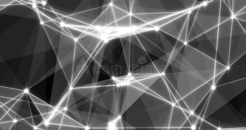 Background Abstract Dynamic Plexus Futuristic Technology. 3d Render Stock Illustration ...